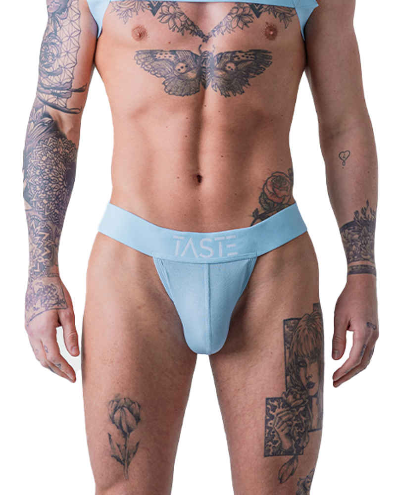 Men's Jockstrap Candy Blue Cotton Sexy Underwear TASTE – JOCKBOX